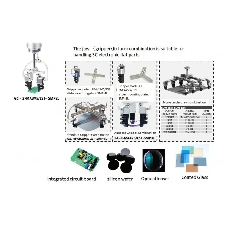 Gripper Combination, clamps combination, robot fixture - XY-Gripper ...