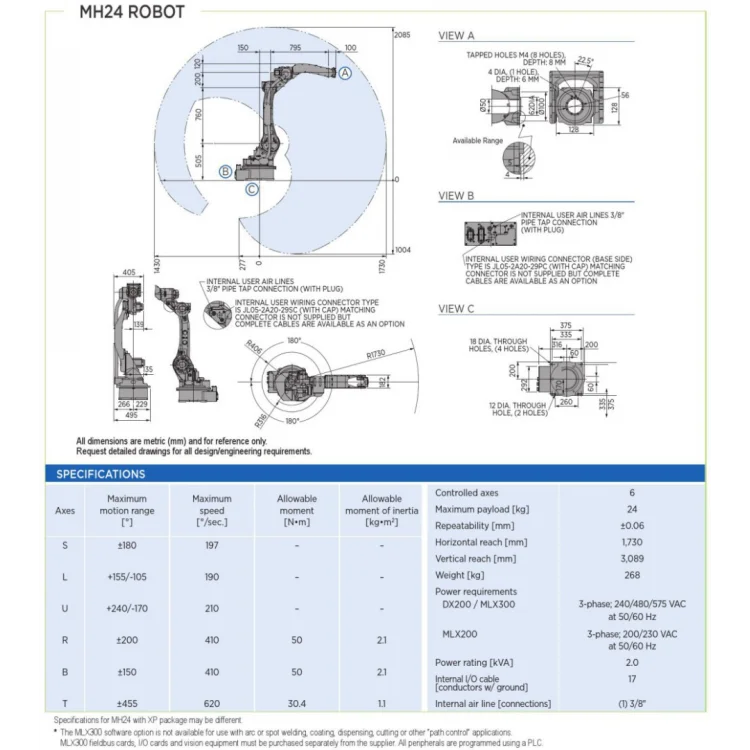 YASAWA MH24 Robot for Handling - YASKAWA MH24