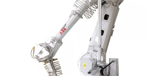 Double Robotic ABB IRB 4600 Floor type Robotic Waterjet Cutting ...
