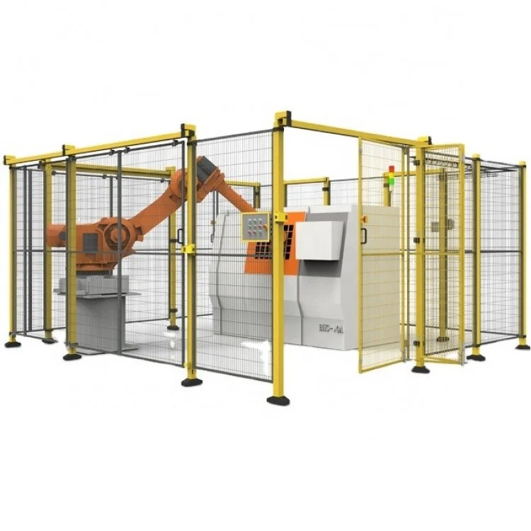 Safety Fence, Safety Gate for robot, warehouse and workshop - Model A