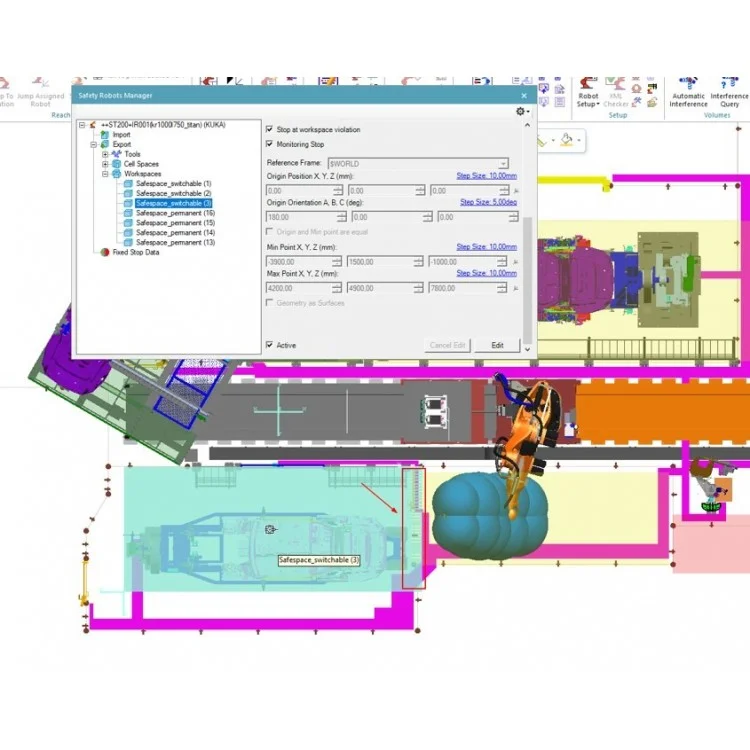 Process Simulate Oflline programming and simulation - Tecnomatix