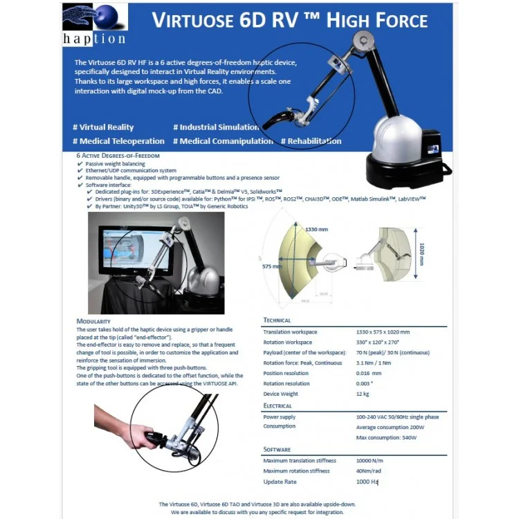 Haption - Virtuose 6D RV50 HF Robot - PF6D004604