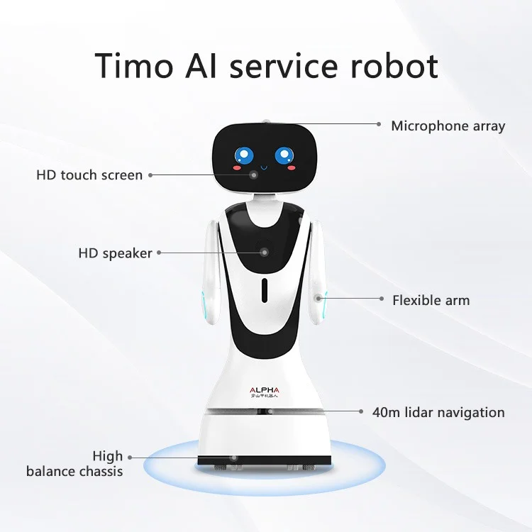 Timo reception robot, programmable tour guide robot - Timo