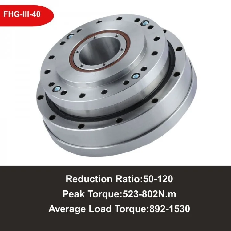 High Rigidity Cross Roller Bearing Harmonic Drive Gearbox - FHG-III-40