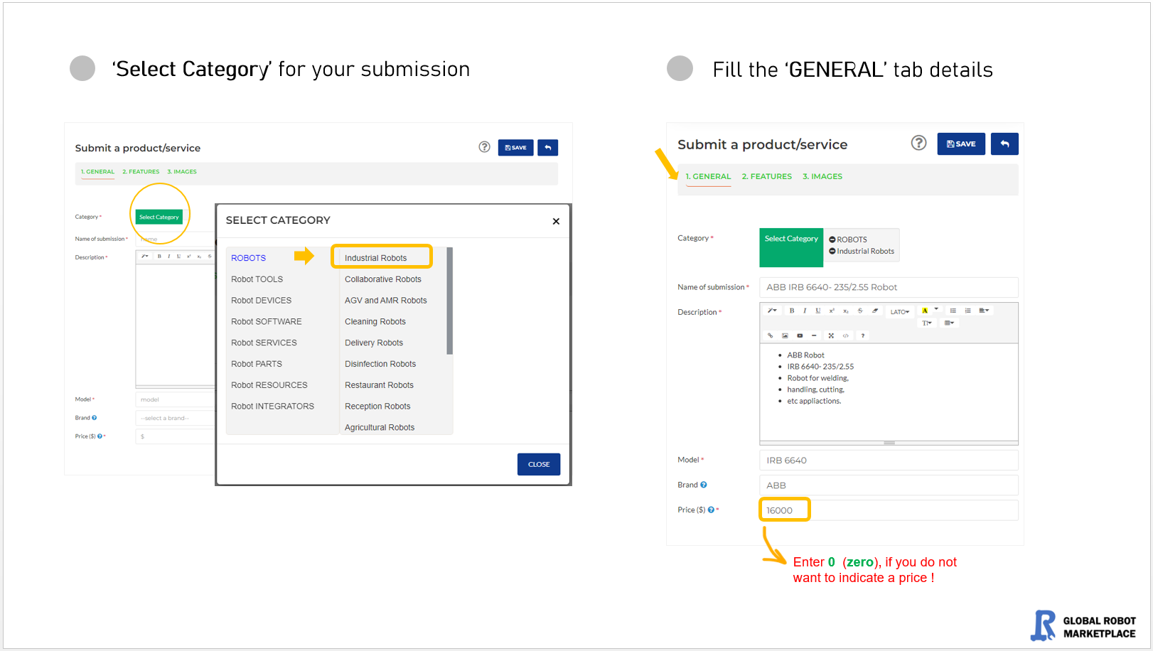 Guide for Product Submission